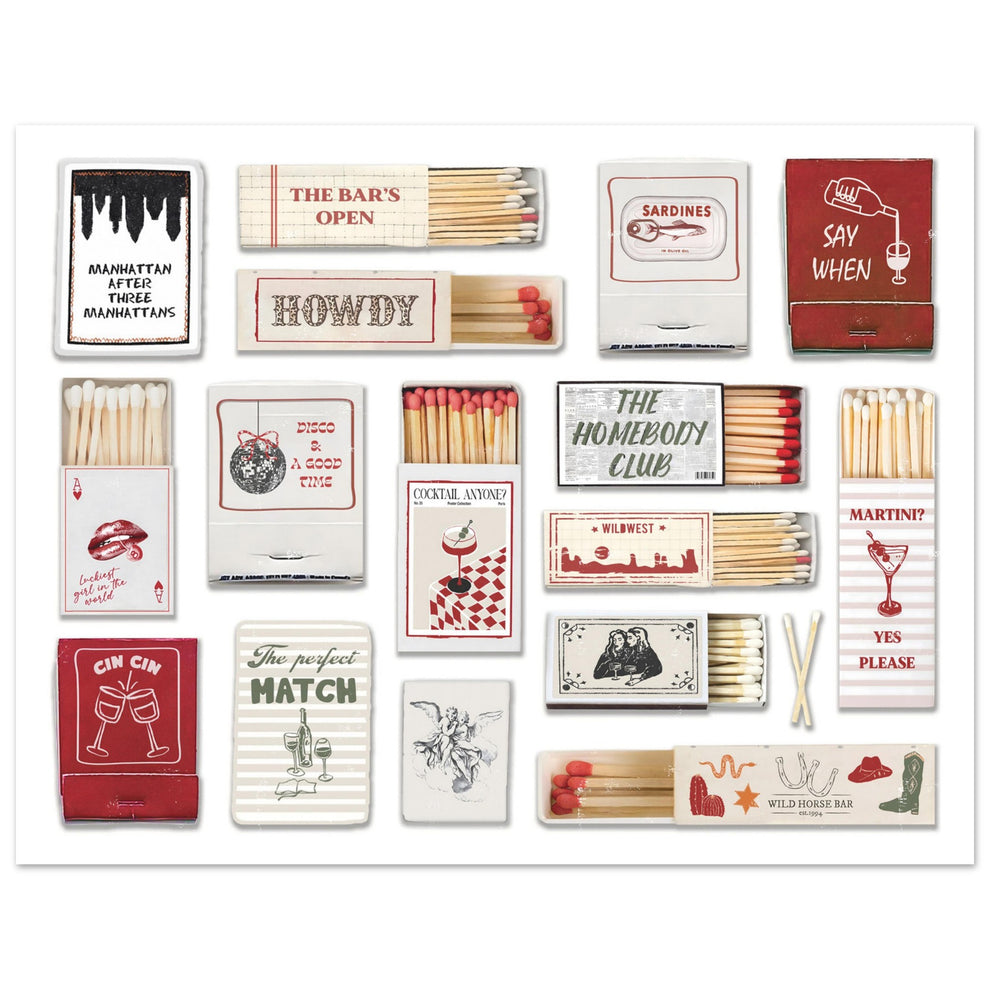 Matchbox Drinks Edition, Landscape Version – The Poster Grid
