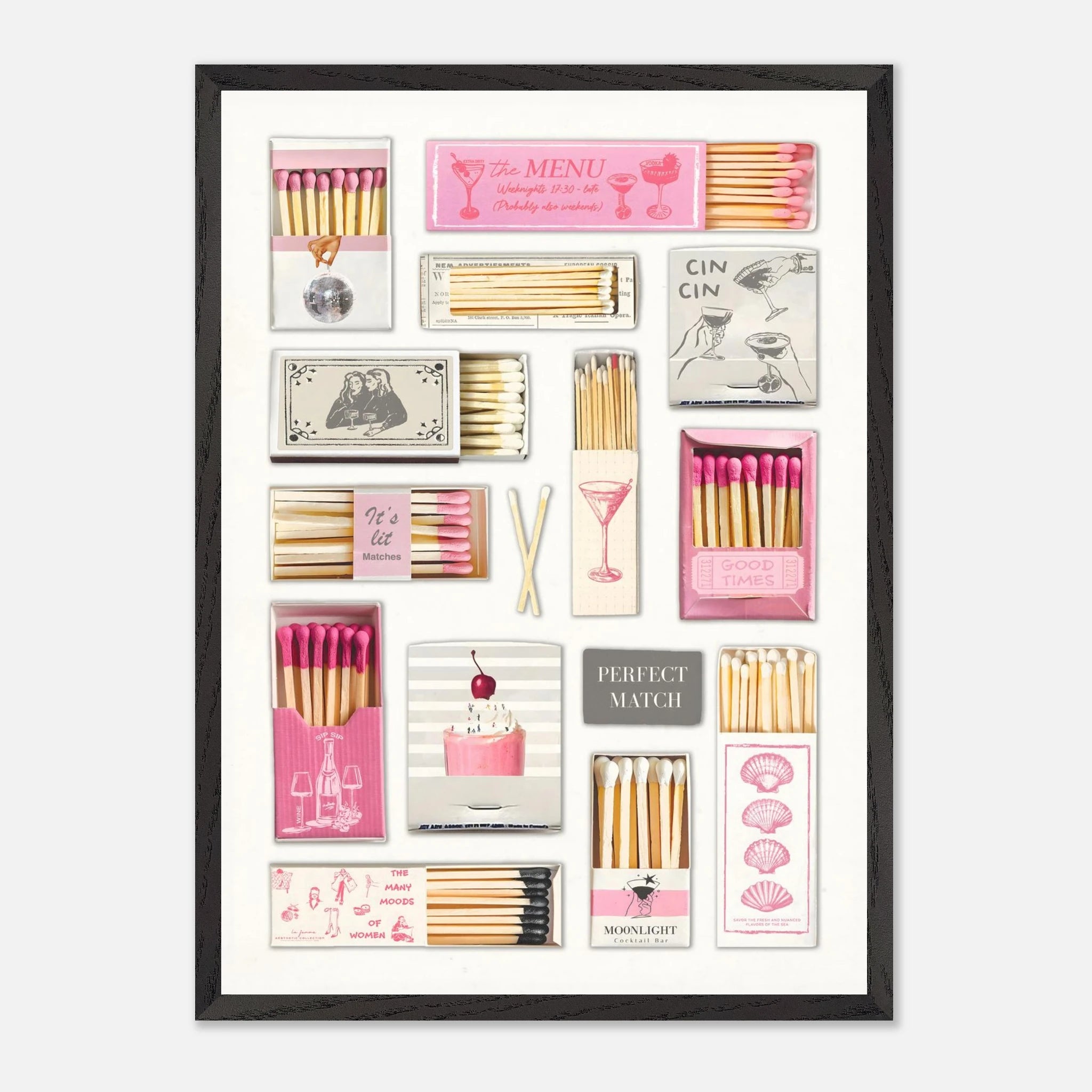 Pink Matchbox Collection – The Poster Grid